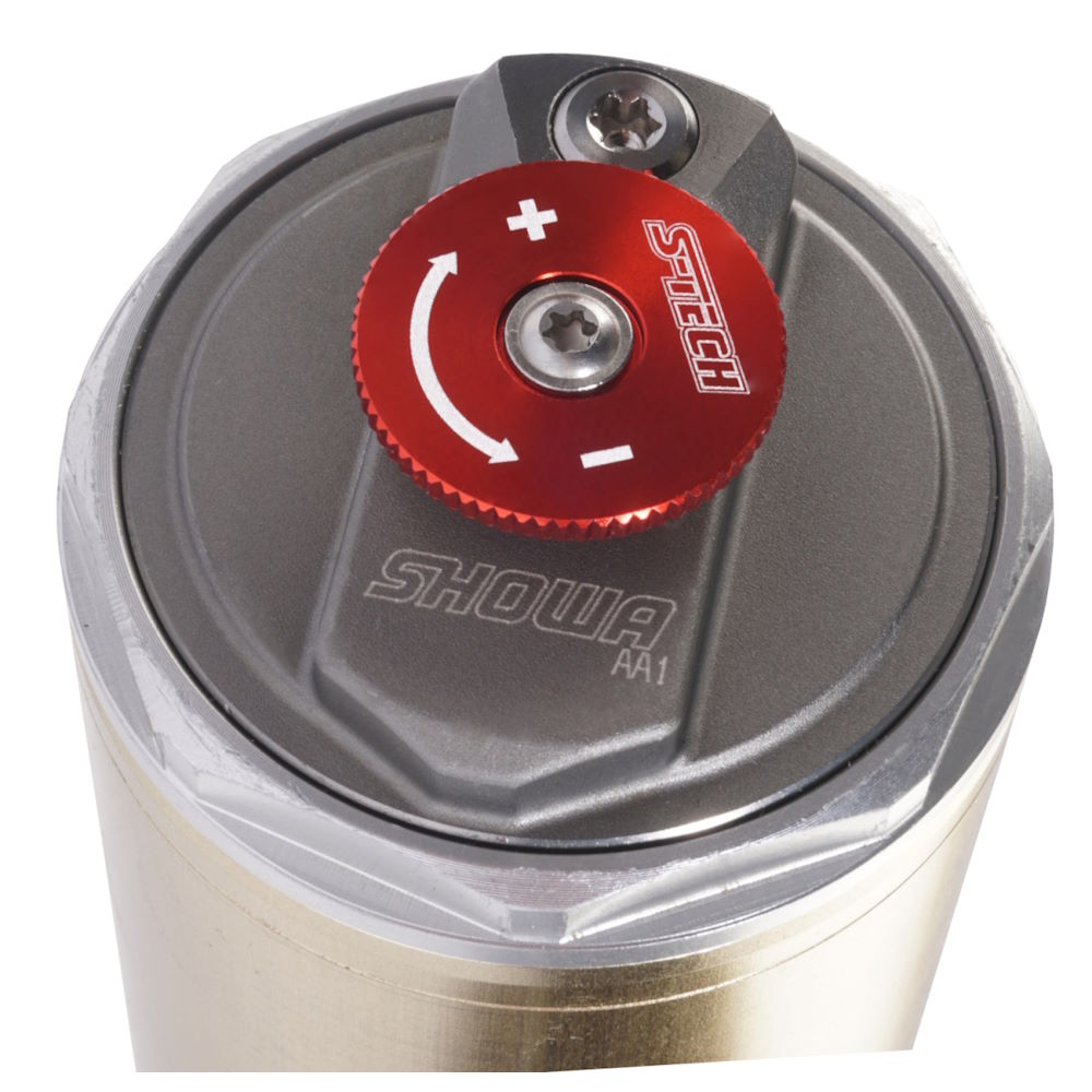 S-Tech - Compression quick adjuster for Showa 49 forks, 1 set (2 pieces ...